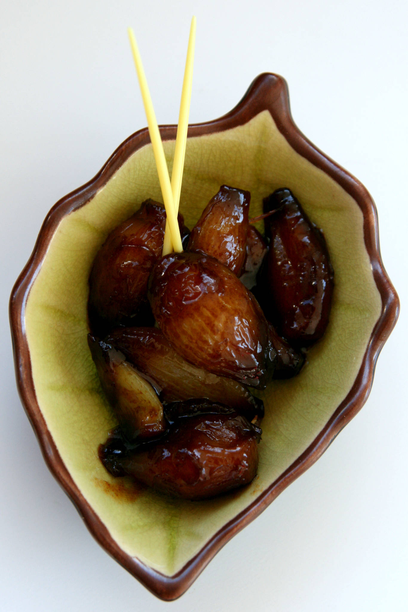 Oignons grelots confits au curry